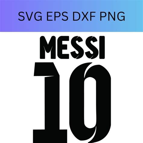 Messi Silhouette Etsy