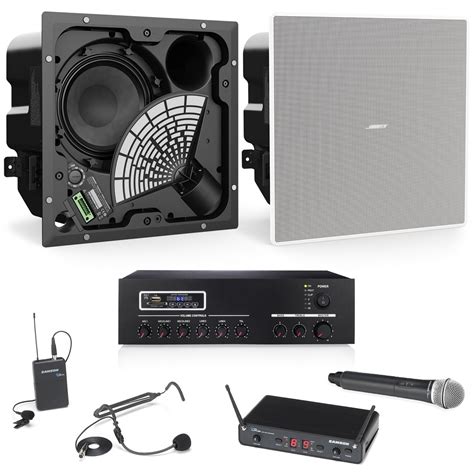 Classroom Sound System With 2 Bose Edgemax Em90 Premium In Ceiling