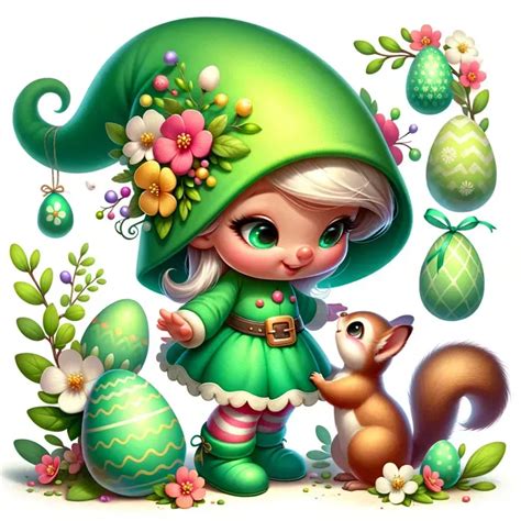 Whimsical Easter Gnomes Dall·e Prompt Promptbase