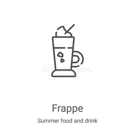 Linear Frappe Icon From Fastfood Outline Collection Thin Line Frappe
