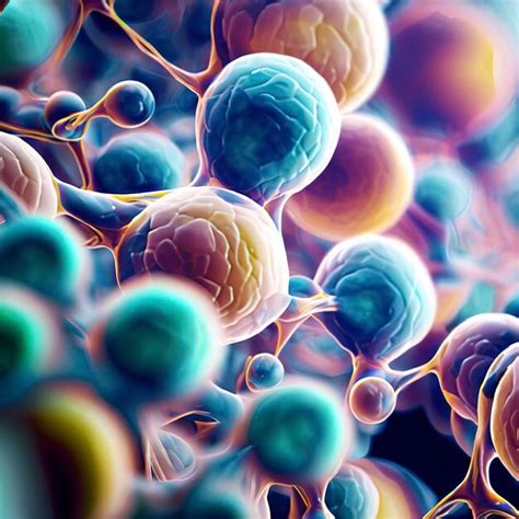 Premium Ai Image Abstract Molecular Structure Of Cancer Cells Magnified