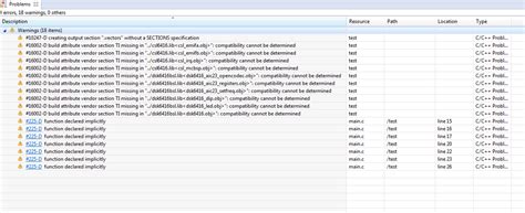 CCS TMDSDSK How To Remove Warnings In CCS Processors Forum Processors TI E E Support