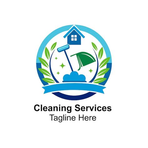 A Logo For Cleaning Services Premium Ai Generated Vector
