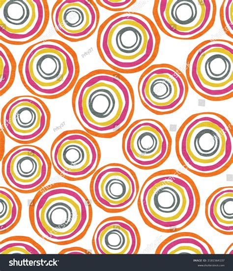 Abstract Circle Pattern On White Background