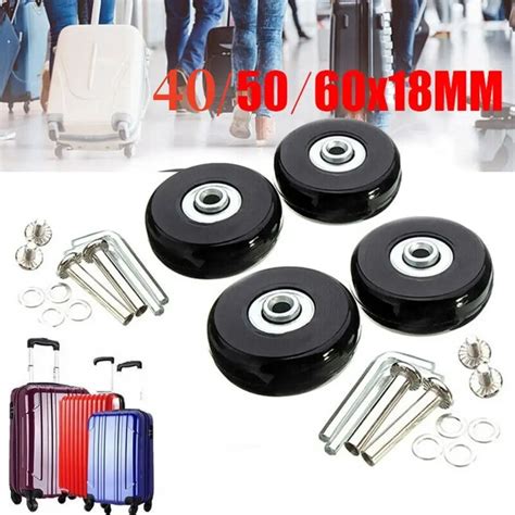 24pcs Replacement Sliding Suitcase Parts Axles Travel Luggage Suitcase