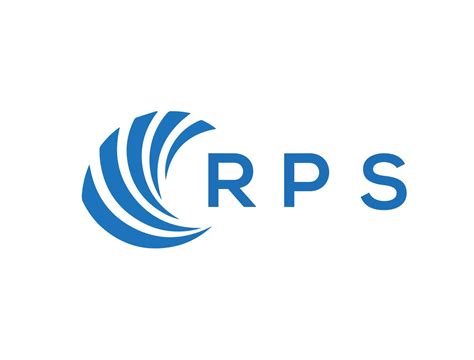 Rps Letter Logo Design On White Background Rps Creative Circle Letter
