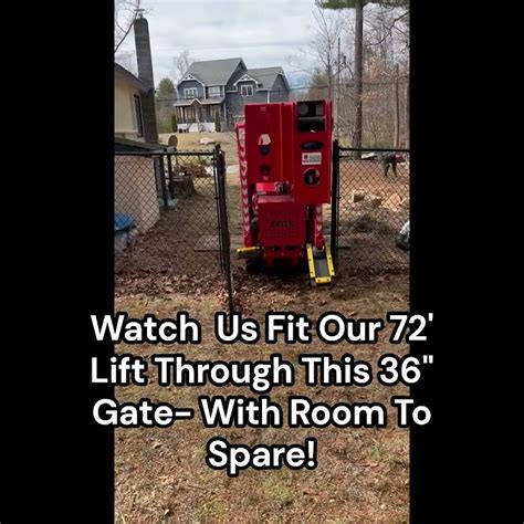 Squeezing A 72ft Lift Through A 36in Gate Backyard Tree Removal Made
