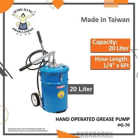 Sumo King 20l Hand Operated Grease Pump Shopee Malaysia