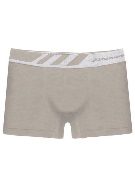 Cueca Boxer Lisa Microfibra Altomax Bege Rovitex