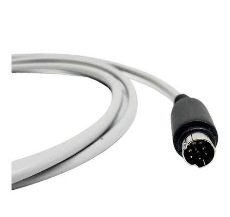 Cable Serial Rs232 Db9 To 8p Mini Din Male Connector Plc Programming Cable 1 5 Meter Light Gray