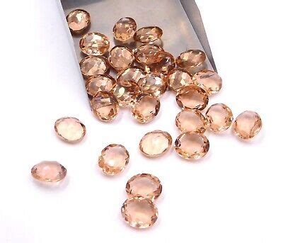 10x12 Mm Lab Created Morganite Oval Cut Lot Loose Gemstone For Jewelry