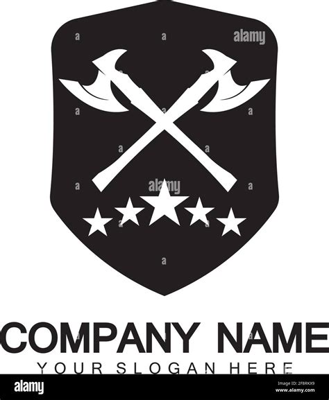 War Axe Logo War Axe Executioner Axe Viking Battle Axe In Vector Stock