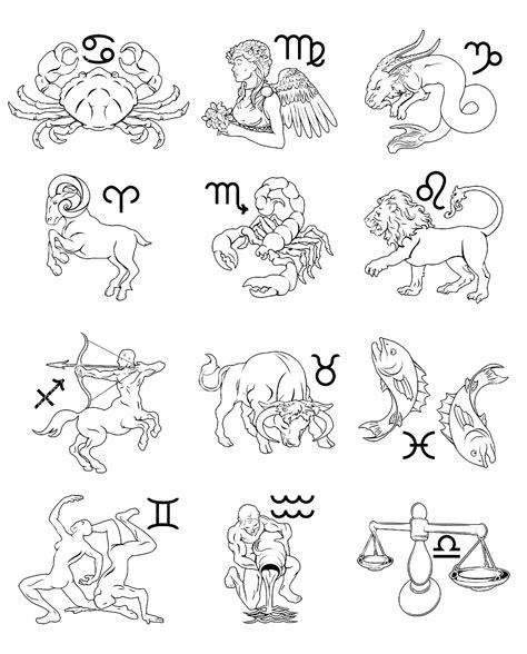 Adult Coloring Pages Zodiac Coloring Pages