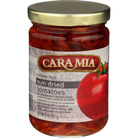 Cara Mia Sun Dried Tomatoes 8 Ounce 12 Per Case Foodservicedirect