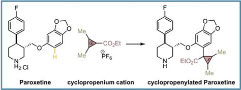 Late Stage Aryl C H Bond Cyclopropenylation With Cyclopropenium Cations Iciq