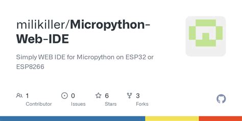 GitHub Milikiller Micropython Web IDE Simply WEB IDE For Micropython On ESP Or ESP