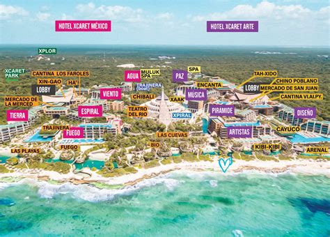Hotel Xcaret Arte Map Most Up To Date All Maps