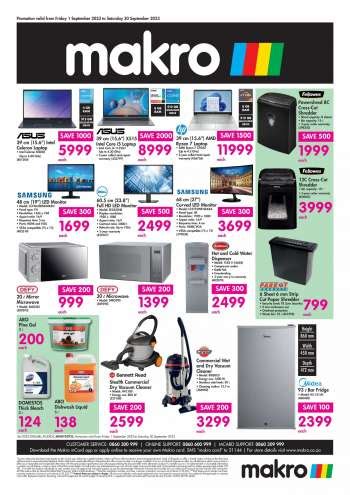 Makro Specials • Monday 25 Sept To Sunday 1 Oct 2023