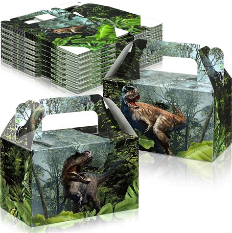 Sinmoe 24 Pcs Dinosaur Goody Boxes Dinosaur Party Favors