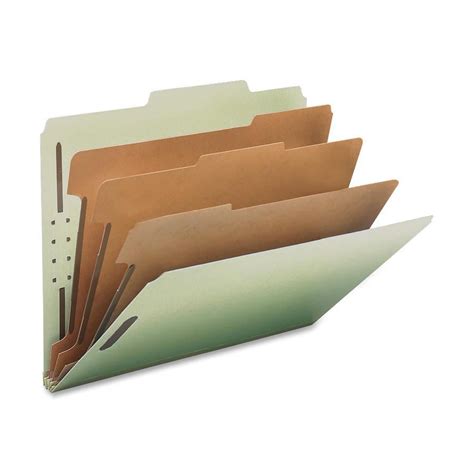 Nature Saver Nat01058 Recycled Graygreen Classification Folders 10