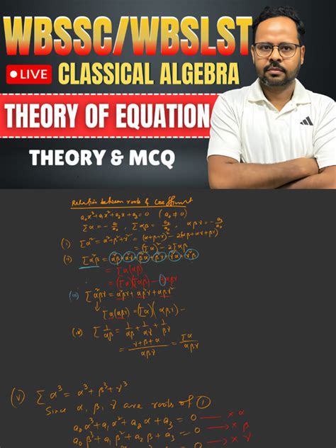 Lecture 02 Theory Of Equation Theory And Mcqs Pdf Pdf