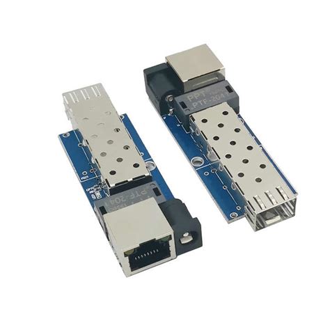 Mini Fiber Optic Switch Module 1 Pair Gigabit Fast Ethernet Switch