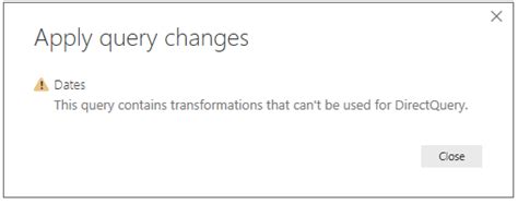 Solved This Query Contains Transformations That Cant Be
