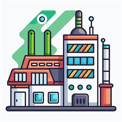 Professional Electronics Factory Icon Art Premium Ai Generated Vector