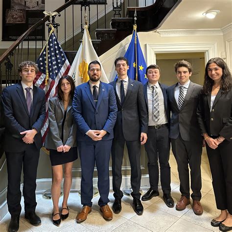 Ahi Summer Intern Class Visits Cypriot Embassy Joined By Ambassador