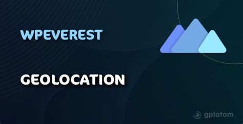 User Registration Geolocation Gplatom