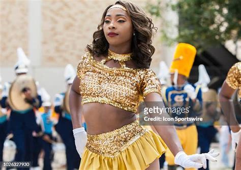 A Member Of Southern Universitys Fabulous Dancing Dolls Marches