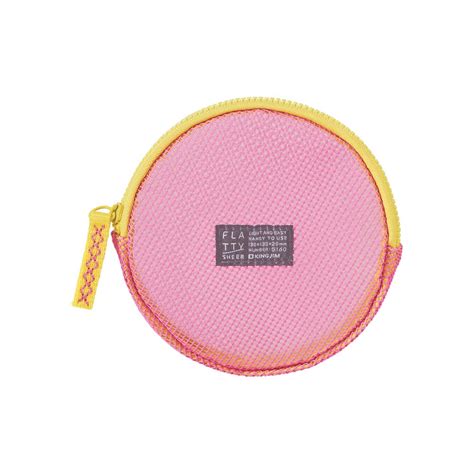 King Jim Flatty Sheer多功能網狀拉鍊袋 S 粉紅色 誠品線上