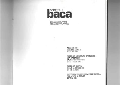 Vinko Fišter Robert Baća Katalog Crveni Peristil