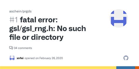 Fatal Error Gsl Gsl Rng H No Such File Or Directory Issue Aschein Prgds Github