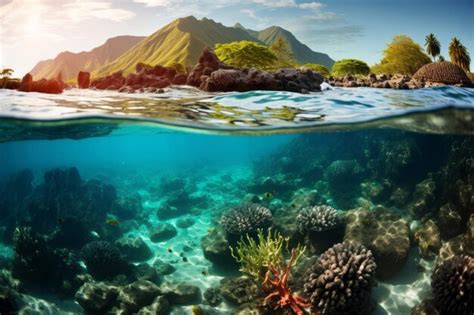 Premium Ai Image Vibrant Coral Reefs Generative Ai