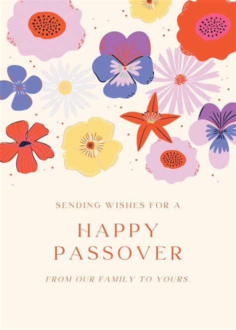 Passover In Blooms Passover Card Free Greetings Island