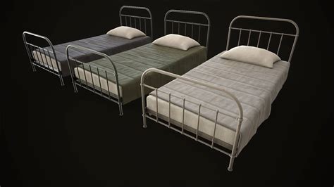 Old Metal Bed 3d Model By Siup