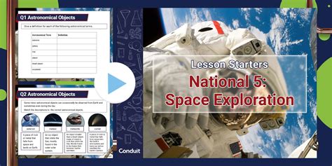 N5 Space Exploration Lesson Starters Powerpoint