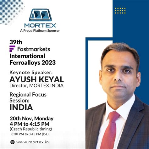 Mortex Mortexgroup Ferroalloys Keynotespeaker Conference2023