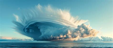 Premium Photo Massive Cloud Over Water