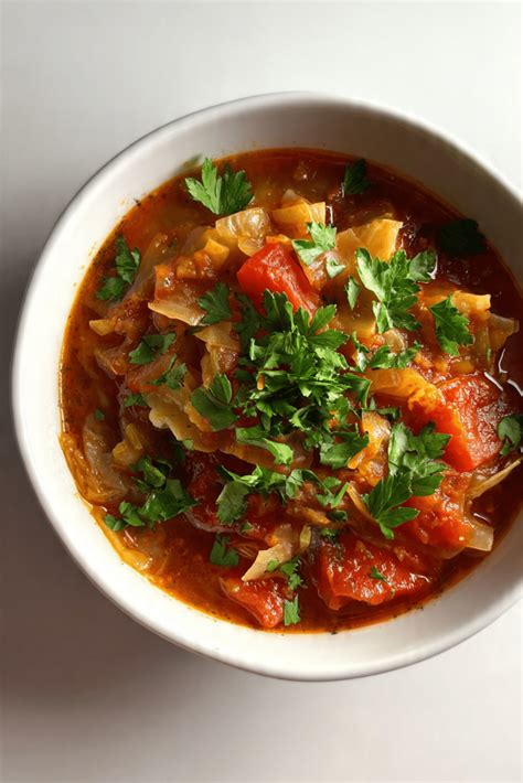 Cabbage And Tomato Soup