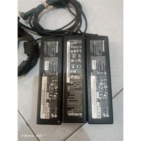 Jual Charger Laptop Lenovo Colok Besar Bulat Bekas Original Shopee Indonesia