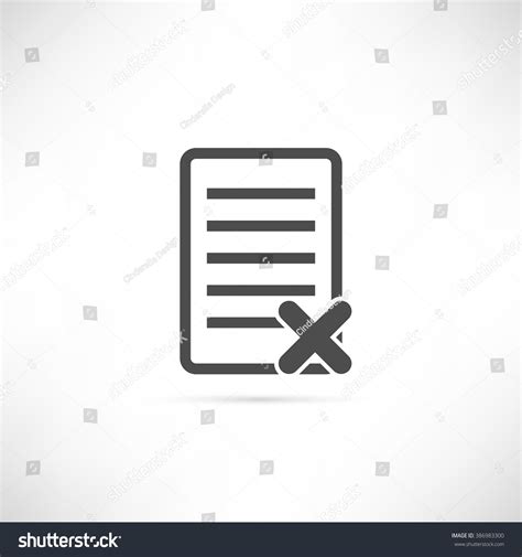 Text File Delete Icon Simple Outline Stock Vector Royalty Free Text File Delete Icon Simple Outline Stock Vector Royalty Free