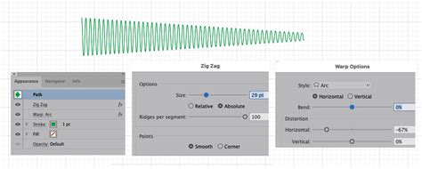 Solved Re Creating Zig Zag Line With Larger Size On One Adobe