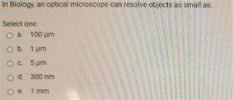 Answered In Biology An Optical Microscope Can… Bartleby