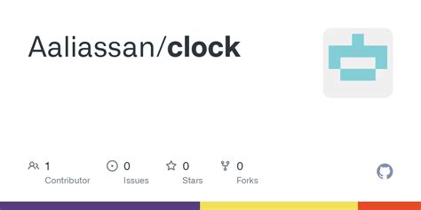 GitHub Aaliassan Clock