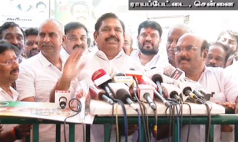 Edappadi Palaniswami Says Those Who Have Been Expelled From Aiadmk Are Those Who Have Been