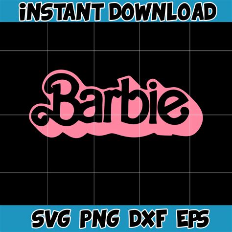 Barbie Logo Svg Barbie Svg Png Svg File For Cricut Layer Inspire