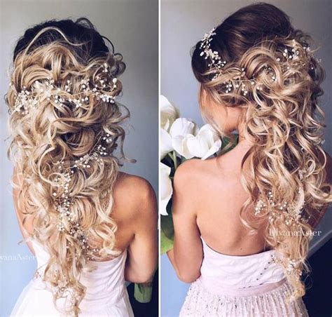 65 New Romantic Long Bridal Wedding Hairstyles To Try Deer Pearl Flowers