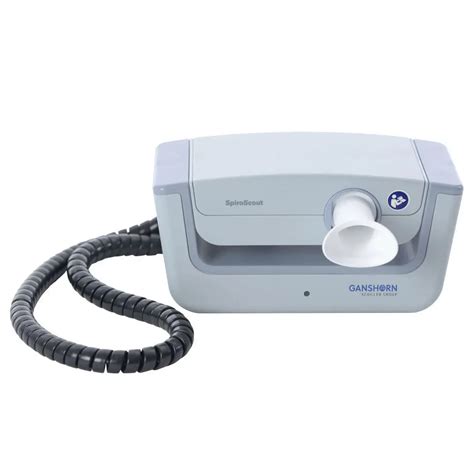 เครื่องตรวจสมรรถภาพปอดด้วยเครื่องคอมพิวเตอร์ Tabletop Spirometer Ganshorn Spiroscout Schiller